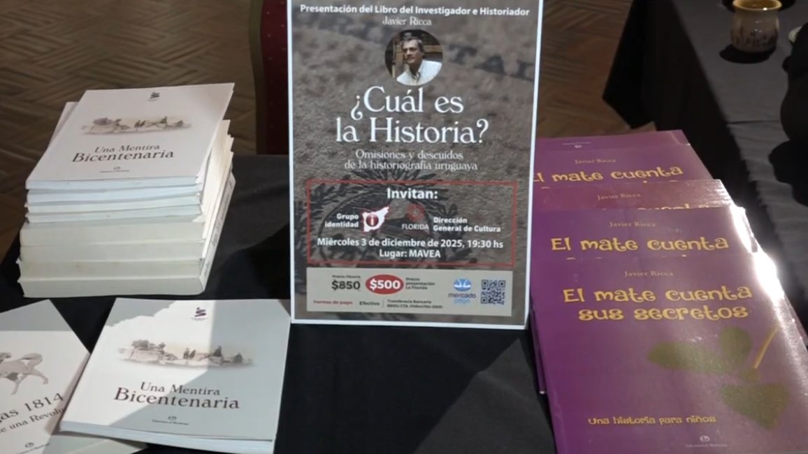 El historiador Javier Ricca presentó su nuevo libro en el MAVEA – Florida noticias